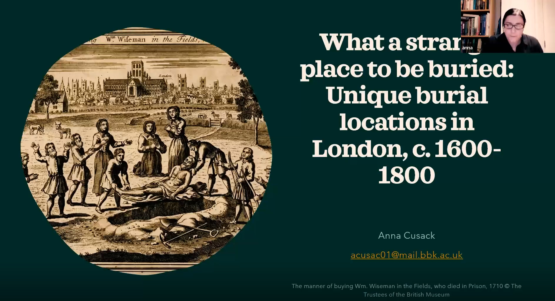 Film: What a strange place to be buried / Historical Association