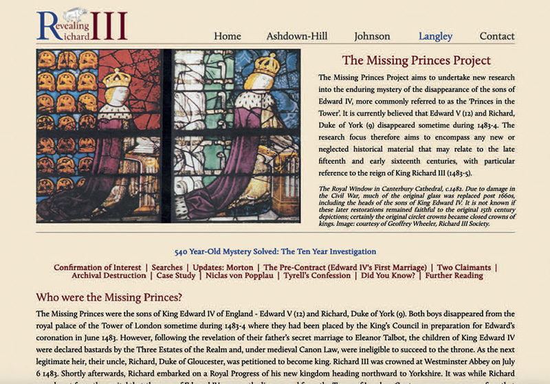 Update: The Princes in the Tower / Historical Association